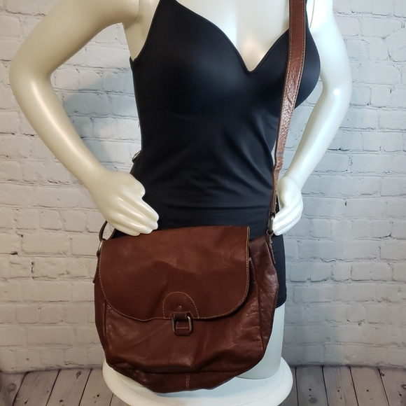 Jack Georges | Bags | Jack Georges Vintage Leather Slouch Crossbody Bag ...